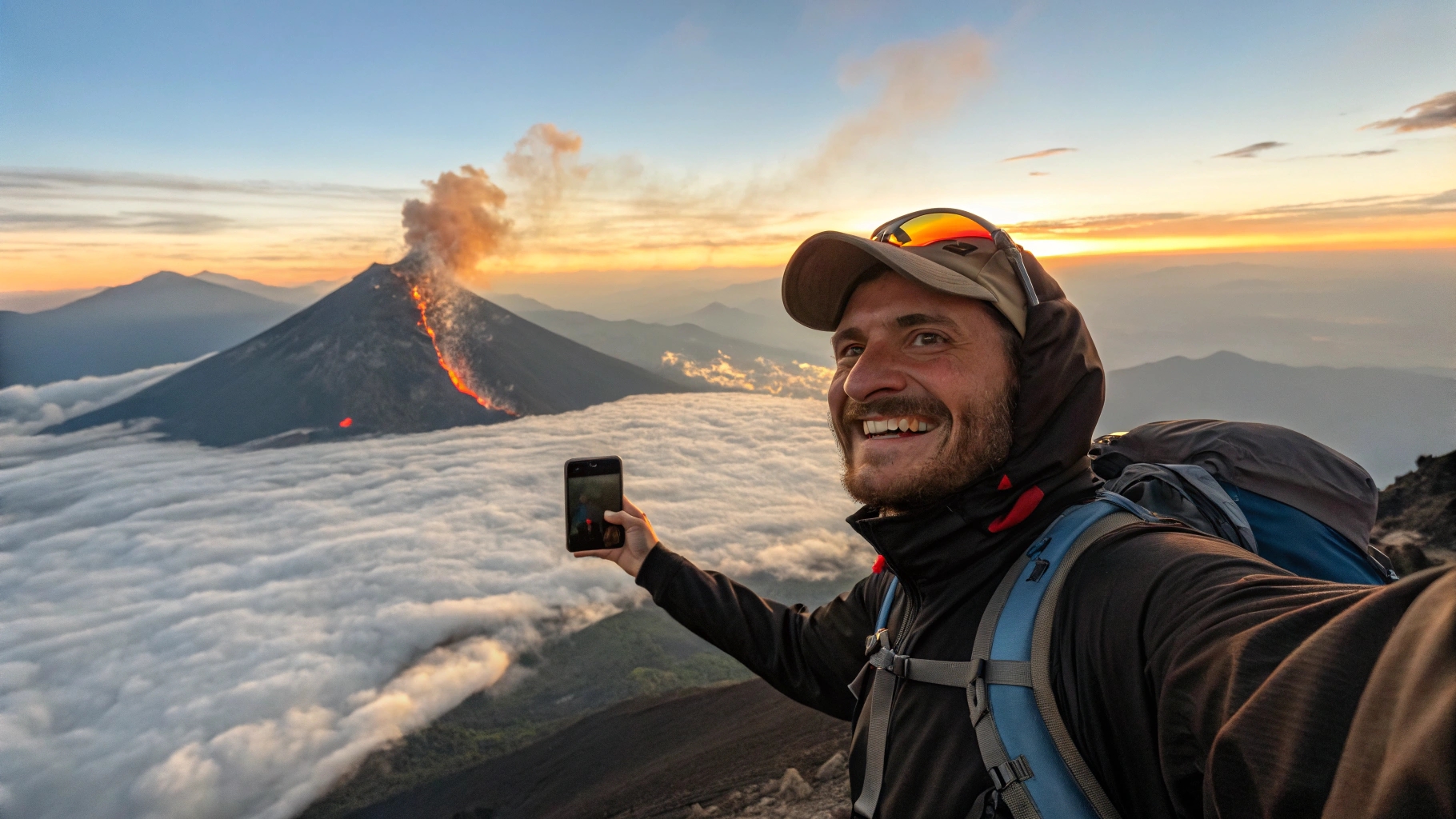 L'ascension du volcan Acatenango pour admirer le Fuego en éruption : un ...